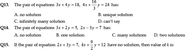 Cbse Class 10 Mathematics Pairs Of Linear Equations In Two Variables